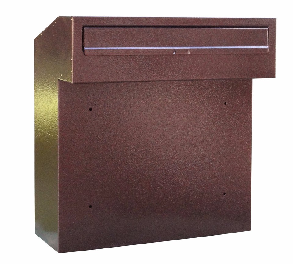 Rear Access Post Box for Gates and Fences W3-1 Large Capacity Steel ...