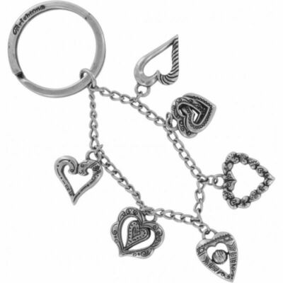 Brighton Silver Plated Key Fob Keychains L'Amore NWT | eBay