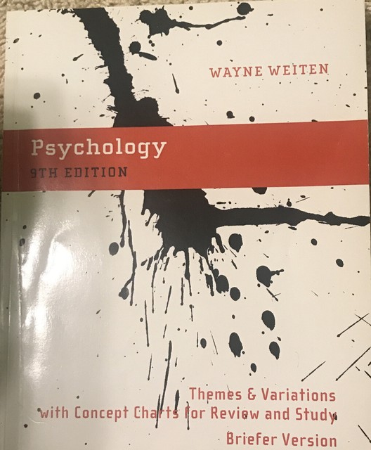 Psychology 9th Edition by Wayne Weiten - 2014 for sale online | eBay