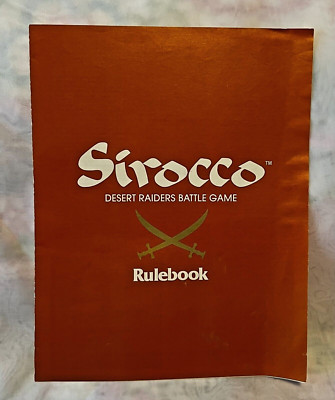 Sirocco TSR - Rulebook only - for Desert Raiders Battle Board Game ...
