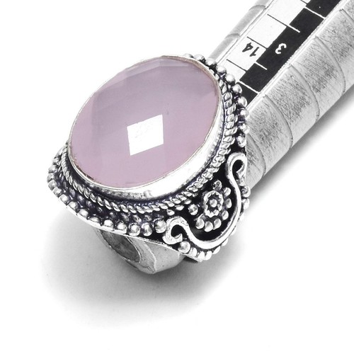 Rose Quartz Ethnic Handmade Ring Jewelry US Size-6.5 IR-2753 | eBay