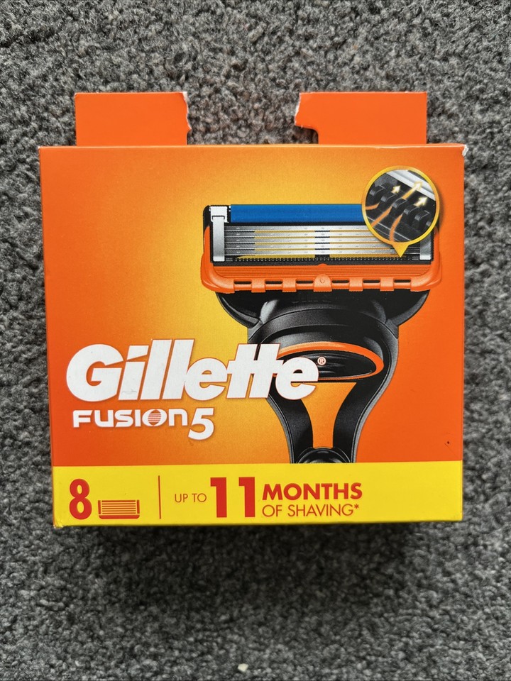 Gillette gilette gillete Fusion5 Razor Blades, 8 pack Refills Genuine ...