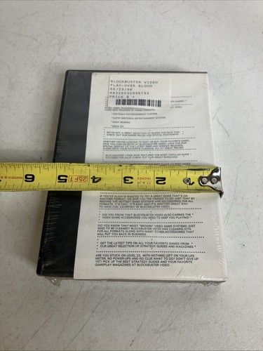 RARE Blockbuster Pre-viewed Sealed Video Games Case PlayStation Over ...