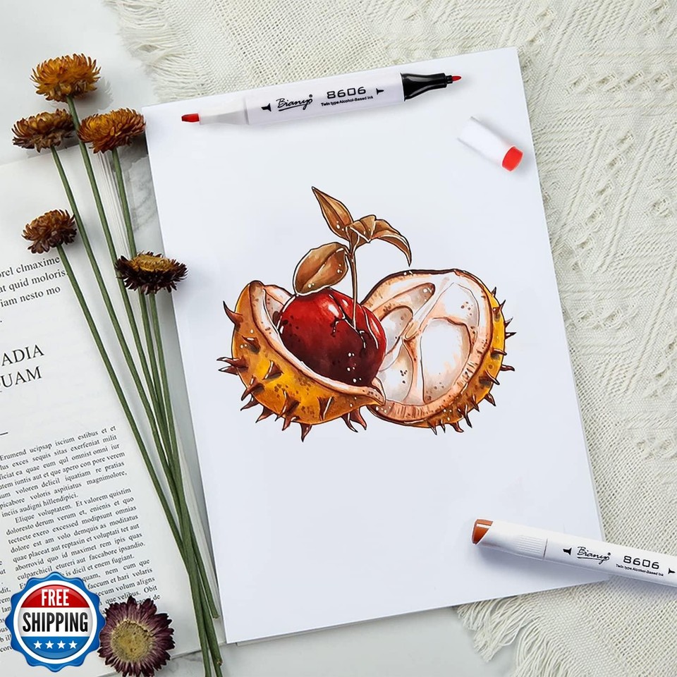 Bianyo Bleedproof Marker Paper Pad, A4(8.27"X11.69"), 50 Sheets, | eBay