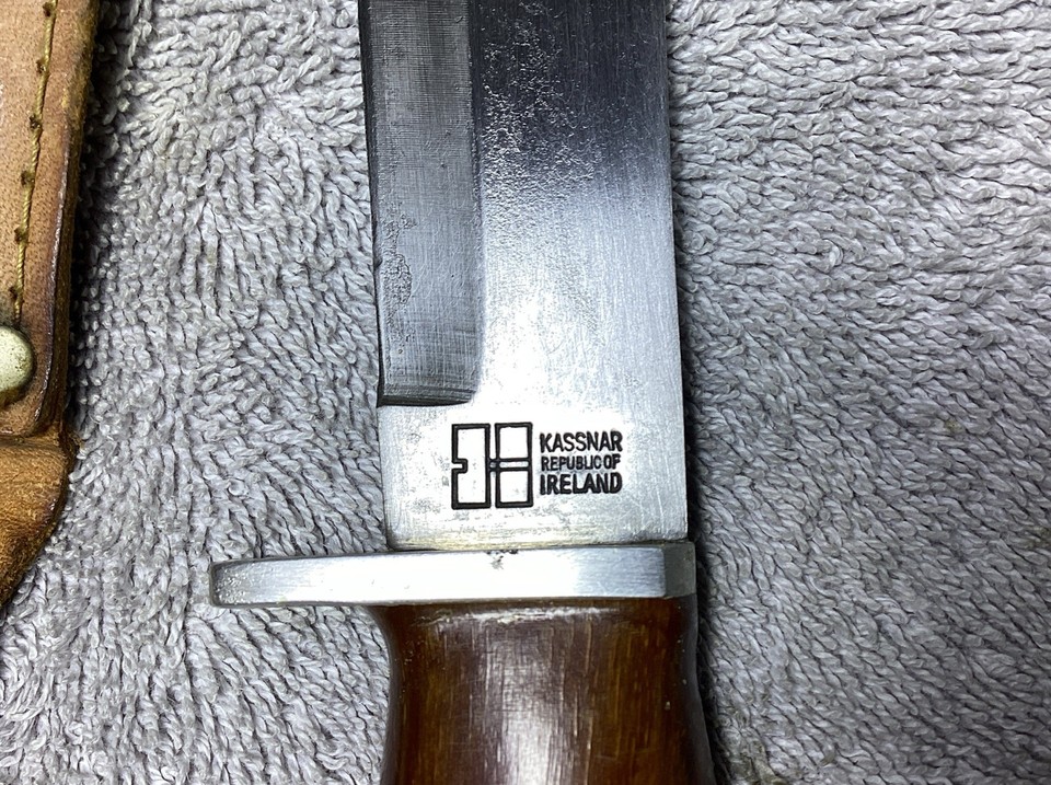 VTG. KASSNAR REPUBLIC OF IRELAND NO.5156 FIXED BLADE KNIFE WITH SHEATH ...