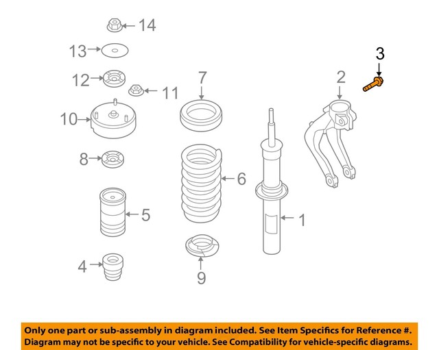 BMW 31106768934 Genuine OEM Factory Original Strut Mount Bolt for sale ...