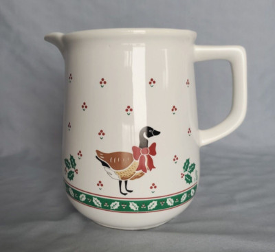 Christmas Goose 36 ounce Pitcher by Unknown Manufacturer | eBay