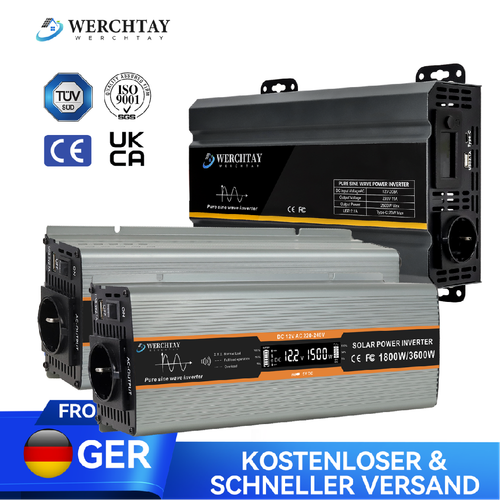 2000W-8000W Reiner Sinus Wechselrichter 12V 24V 230V Spannungswandler Inverter | eBay.de