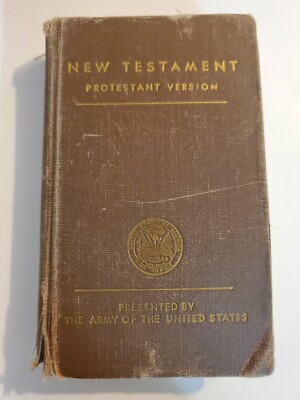 New Testament Protestant Bible Presented by Army of the United ...