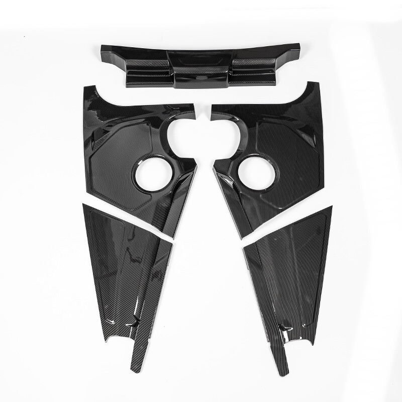 Carbon Black Engine Bay Trim Panel Appearance Covers Set For 2020-Up ...