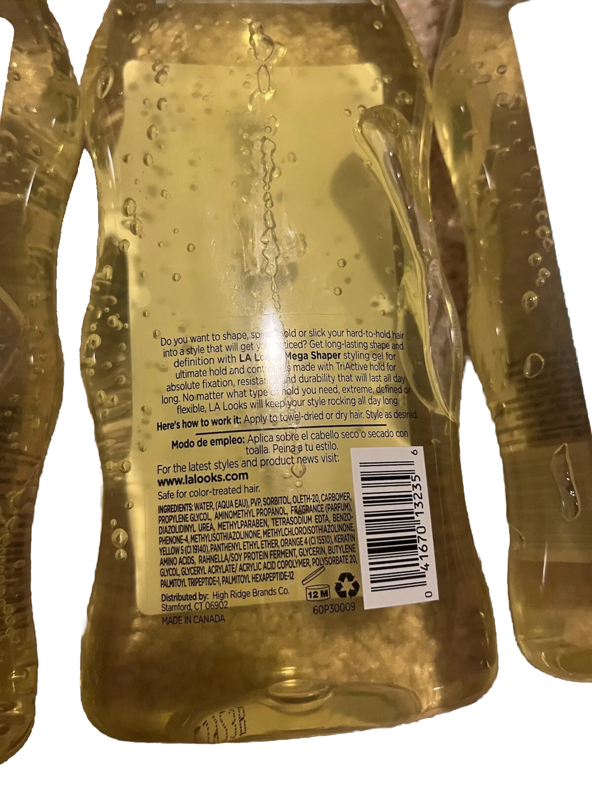 (2 Pack) LA Looks Mega Shaper Hair Styling Gel. Level 9 Hold. 20 oz ...