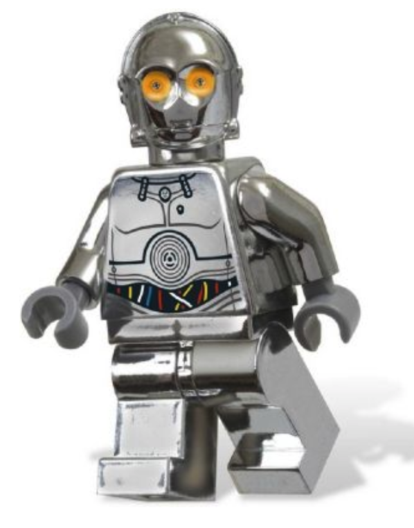 Lego TC-14 Protocol Droid Chrome Silver Polybag Star Wars Minifigure ...