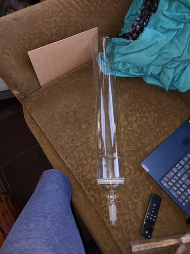 90 MM Buchi strainer Glass Separatory Funnel Glassware 30" x 4" | eBay