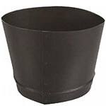 6" 24-Ga. Snap-Lock Black Oval-To-Round Boot | eBay