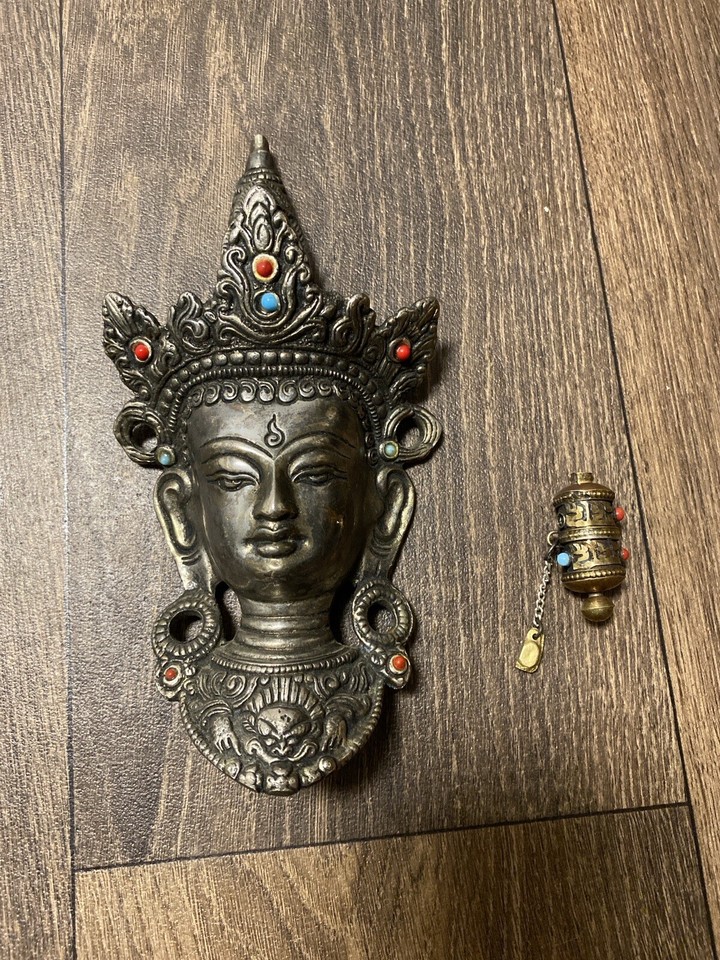 Vintage Old Rare Handmade Buddhist Goddess Tara Metal Figure Statue | eBay