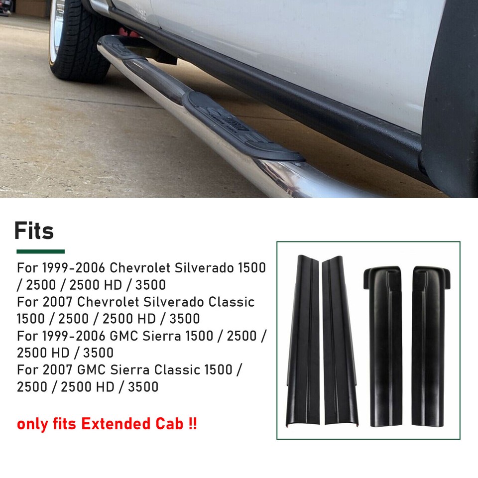 14068 Rocker Panels Covers For 99-06 Chevy Silverado GMC Sierra ...