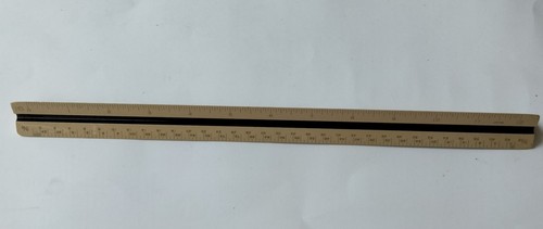 Vtg Charrette 600 Triangle Drafting Ruler Architect Engineering Scale ...