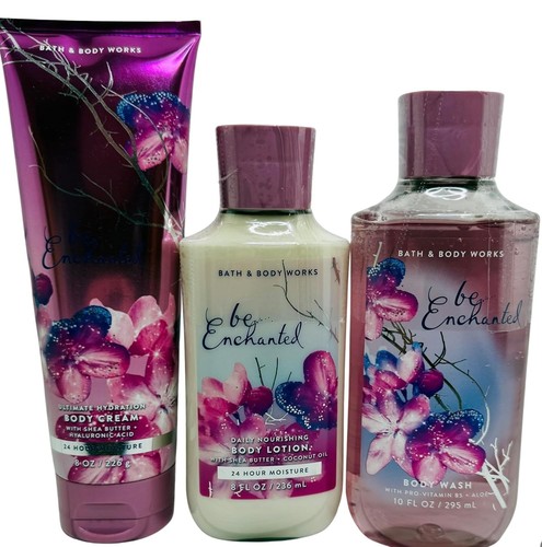 Bath & Body Works Women's Be Enchanted Shower Gel/Wash, Lotion, Cream 3 ...