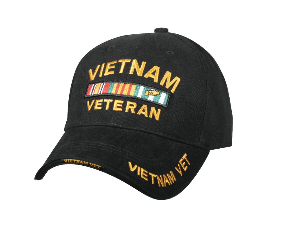 Deluxe Low Profile Military Insignia Caps - Veteran of Wars Hats - Be ...