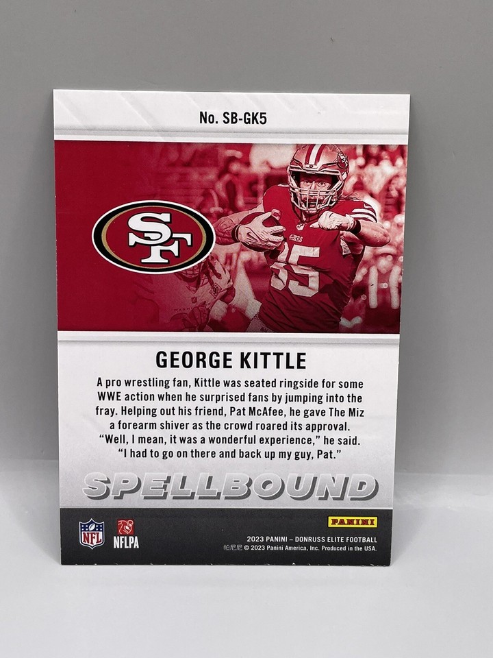 2023 George Kittle Panini Donruss Elite Spellbound “L” 49ers #SB-GK5 | eBay