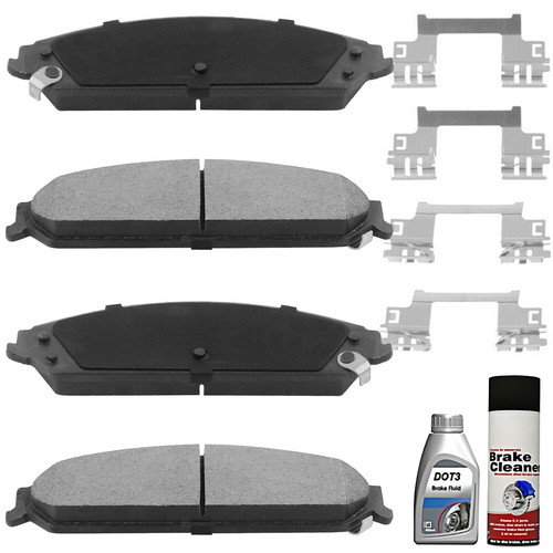 Rear Ceramic Brake Pads w/Hardware D1281 For Honda Odyssey Pilot Acura ...