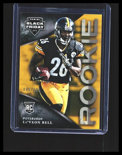 2013 Le'Veon Bell Rookie Card Panini Black Friday /299 #37 Pittsburgh ...