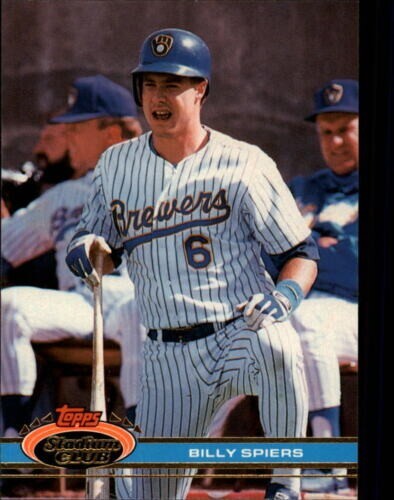 1991 Stadium Club Milwaukee Brewers Baseball Card #360 Billy Spiers | eBay
