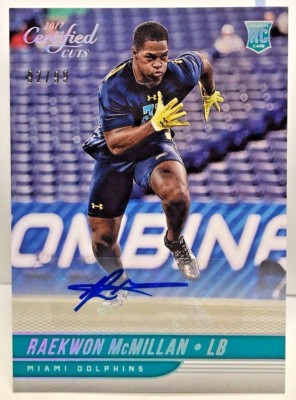 Raekwon McMillan 2017 Panini Certified Cuts SILVER Autograph Auto RC ...