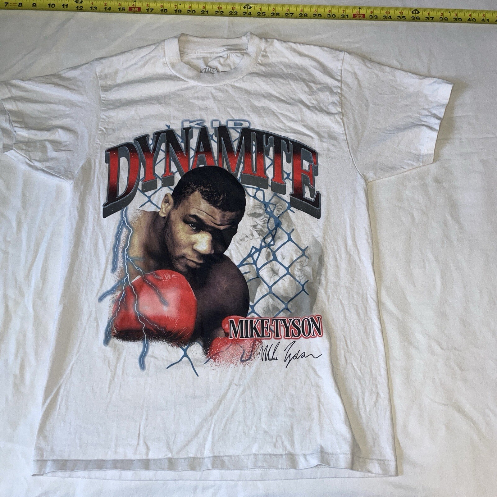 Mike Tyson Boxing Kid Dynamite New York White Men's V… - Gem