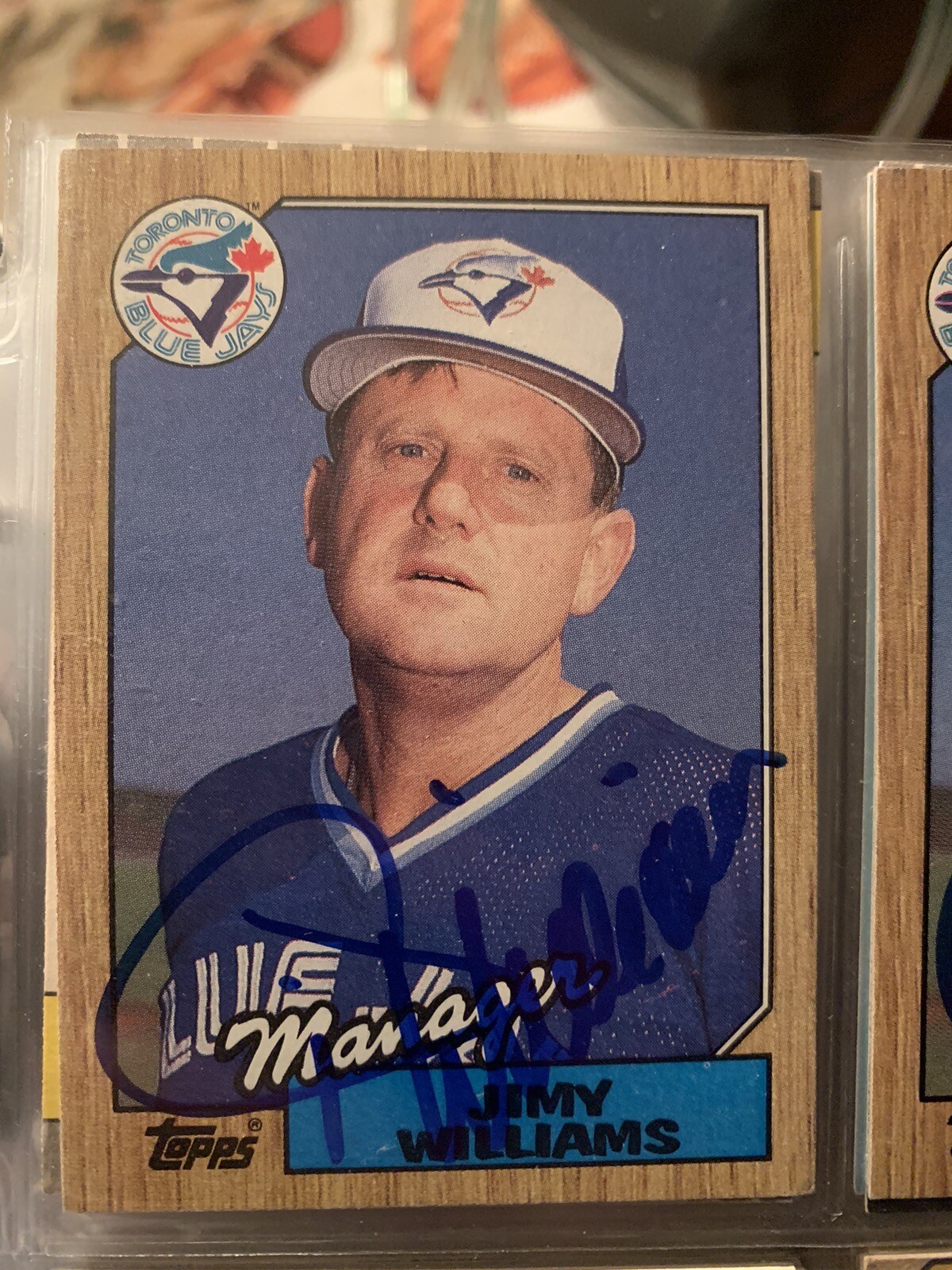 3 Jimy Williams baseball cards. 1 card autographed | eBay