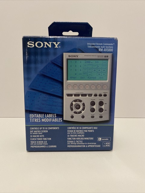 Sony Integrated Remote Commander Rm-av3000 Touch Screen Programmable ...