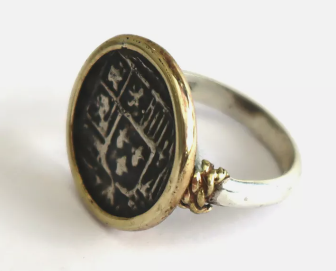Atocha SPAIN COLONIAL PIRATE SHIP WRECK COIN .925 Solid STERLING SILVER ...