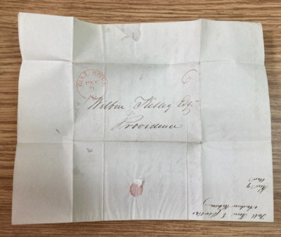 American - Stampless Letter