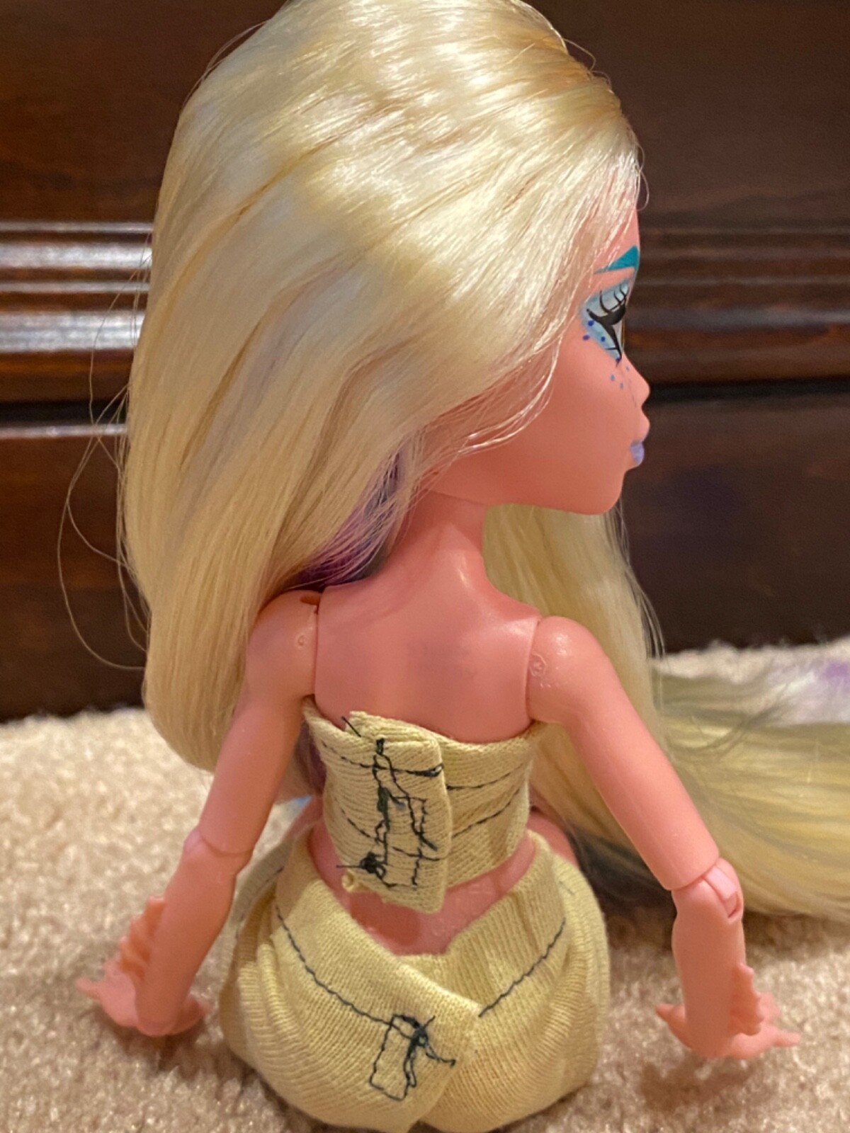 OOAK Handmade Clothes_Monster High G3 dolls_Yellow Summer Crop Top ...