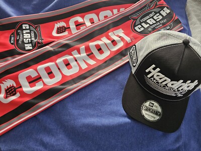 Cookout Clash Scarf + Hendrick Motorsports Hat Bowman Gray Patch ...