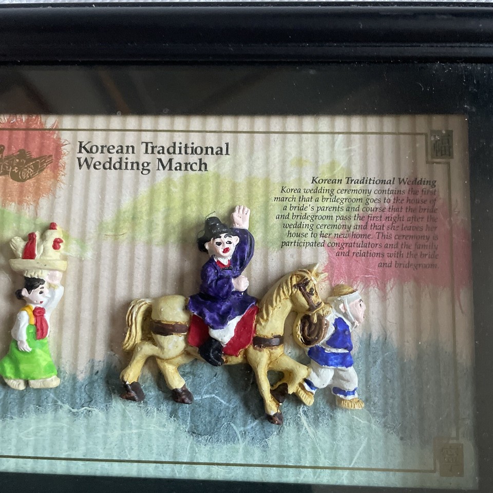 Korean Traditional Wedding March 3D Shadow Box Framed Art Keun Suk ...
