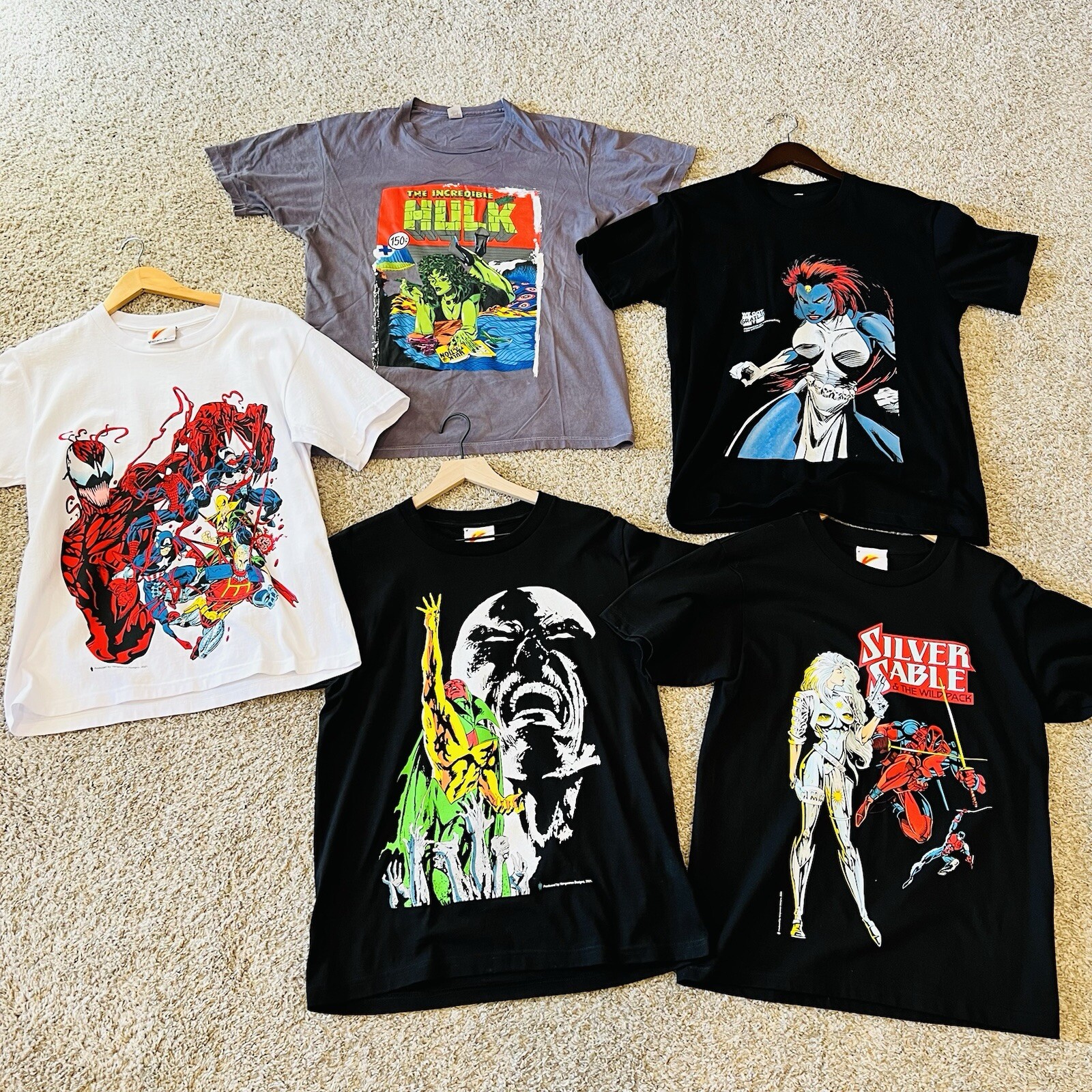 Vintage Style Retro Marvel Comic Images Boot Shirts L… - Gem