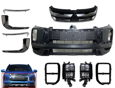 New Fits 2020-2023 Mitsubishi Outlander Sport Front Bumper Fog Chromes ...