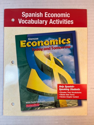 Economics Today and Tomorrow Spanish Economic Vocabulary Activities ...