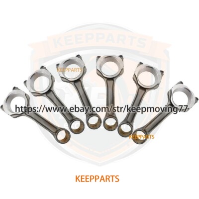 6pcs Connecting Rod 65.02401-6018 Compatible For Doosan D1146 Excavator ...