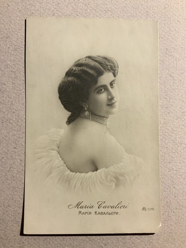 Maria Cavalieri Opera Singer Russian Postcard #9399 | eBay