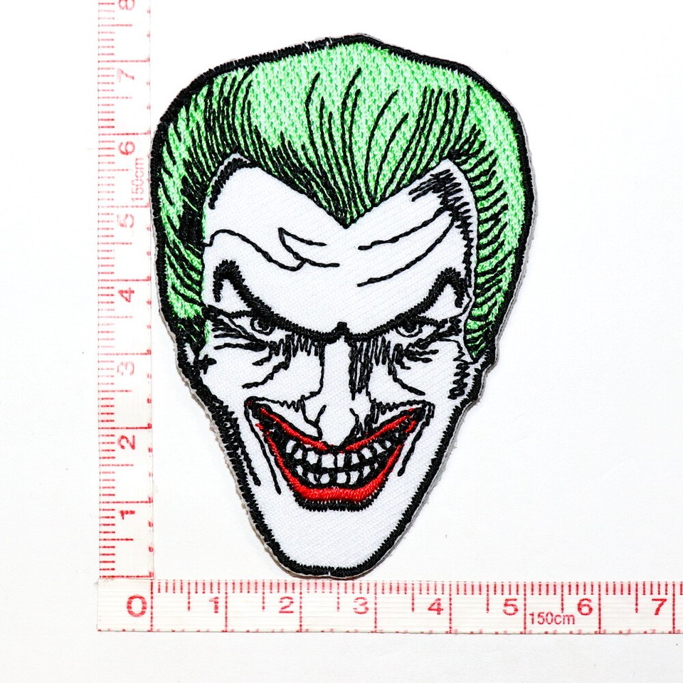 Joker Retro Face Batman Villain Artwork Emblem Clothes Backpack Iron on ...