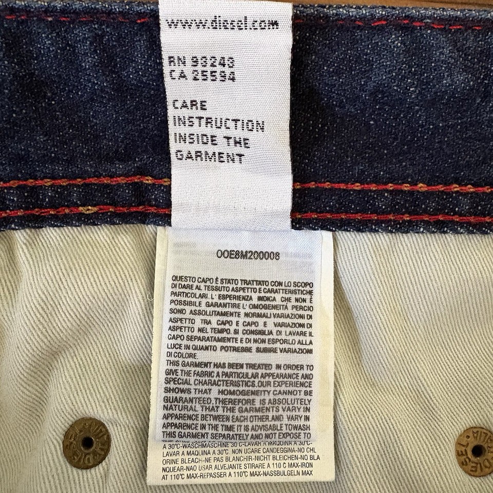 VTG Diesel Lemmen Jeans Italy Men’s 40 Distressed Button Fly Colored ...