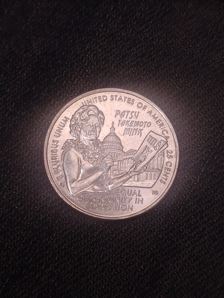 2024 Rare Patsy Takemoto Mink Quarter. Error- “In Cod We Trust”. Mint D ...