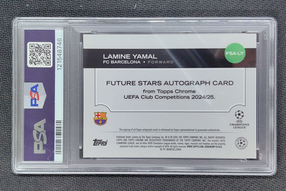 2024-25 Topps Chrome UCC Lamine Yamal Future Stars Auto Gold Lava /50 ...