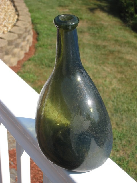 1780-1800 Shipwreck "Gall Glass" American Chestnut Flask - 8.5" | eBay