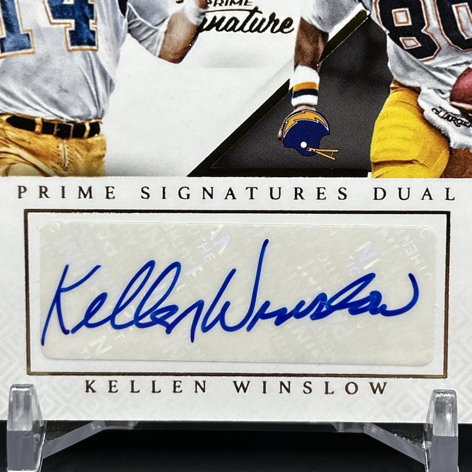 Dan Fouts & Kellen Winslow 2016 Prime Signatures Dual Auto /99 #SD-FW ...