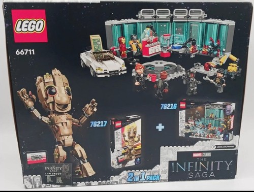 Lego 66711 Marvel Infinity Saga Set Baby Groot & Iron Man 76216 & 76217 ...