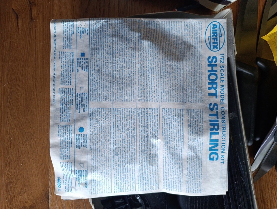 Airfix Vintage Model Kit Short Stirling B.I./III 1/72 Scale | eBay UK