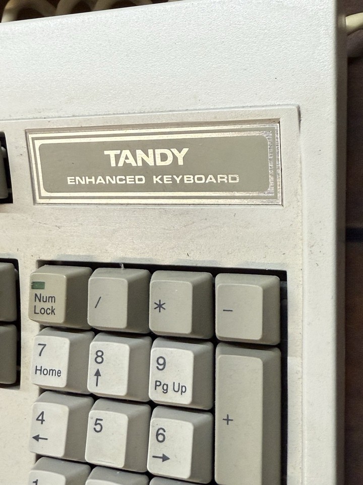 Vintage Tandy 1000 SL Computer w/ Enhanced Keyboard & Sunshine EPROM ...
